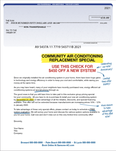 Check Mailers That Get Opened | Wilson Printing USA